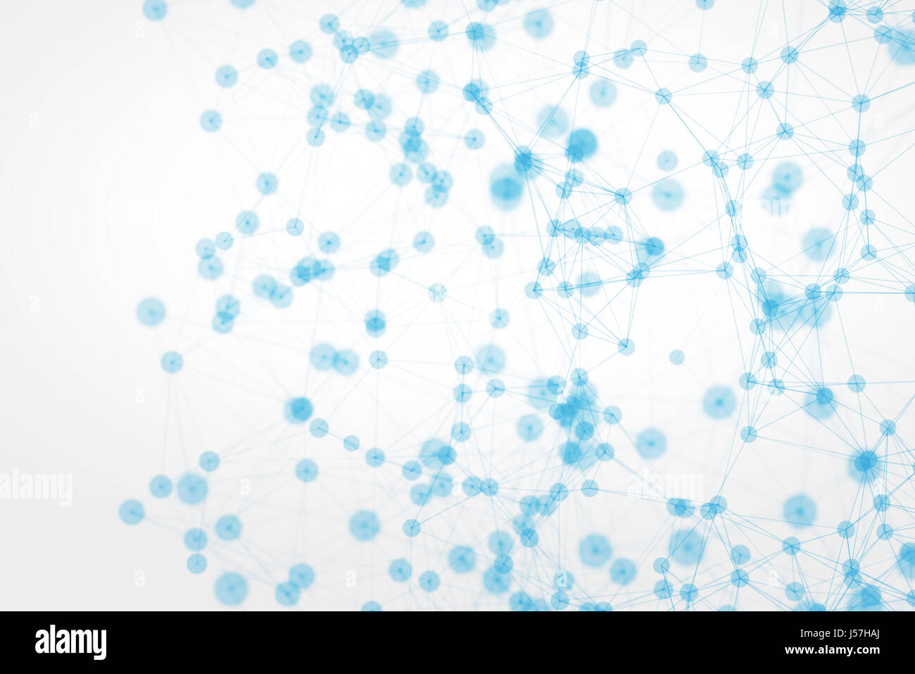 blue dots connected, network background Stock Photo - Alamy