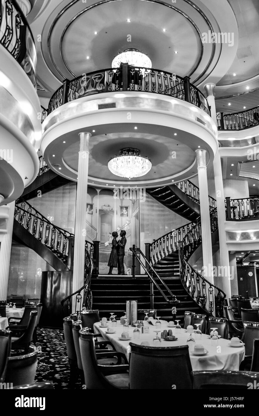 Royal caribbean ship at sea Black and White Stock Photos & Images - Alamy