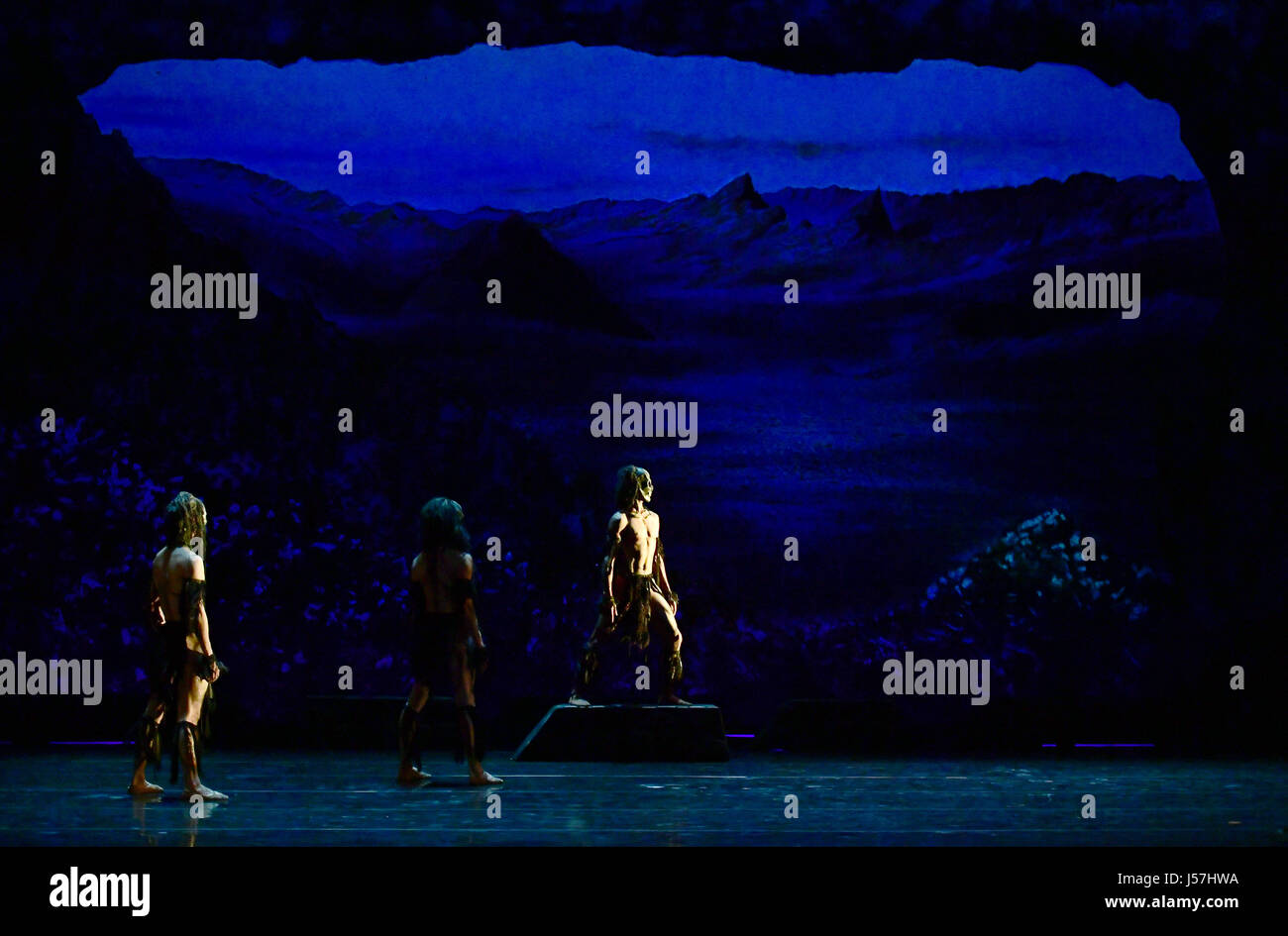 EDITORIAL USE ONLY Dancers at Rambert dance company perform Ghost ...