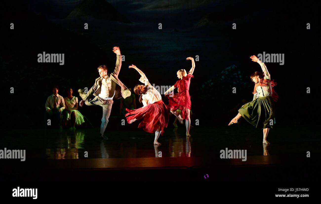 EDITORIAL USE ONLY Dancers at Rambert dance company perform Ghost ...