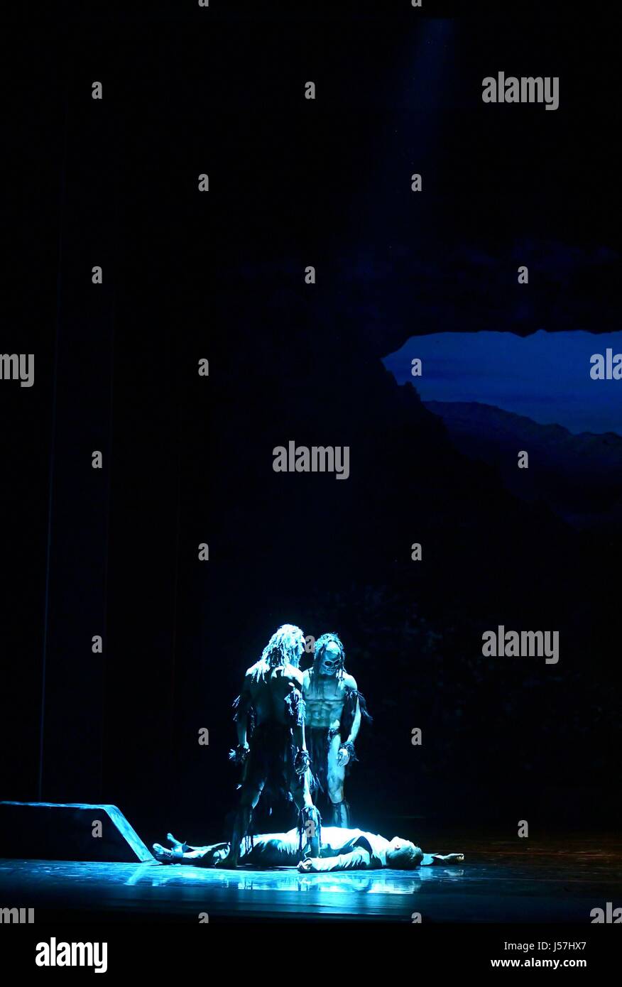 EDITORIAL USE ONLY Dancers at Rambert dance company perform Ghost ...