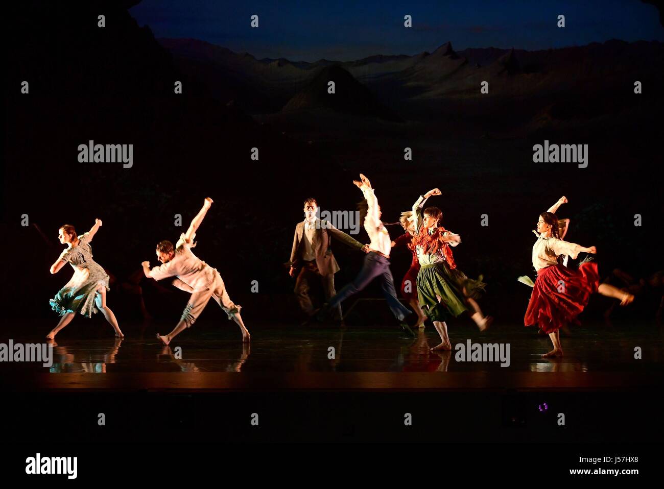 EDITORIAL USE ONLY Dancers at Rambert dance company perform Ghost ...