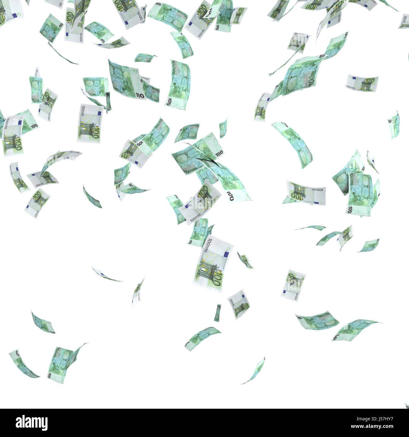euro money rain 3d rendering image Stock Photo - Alamy