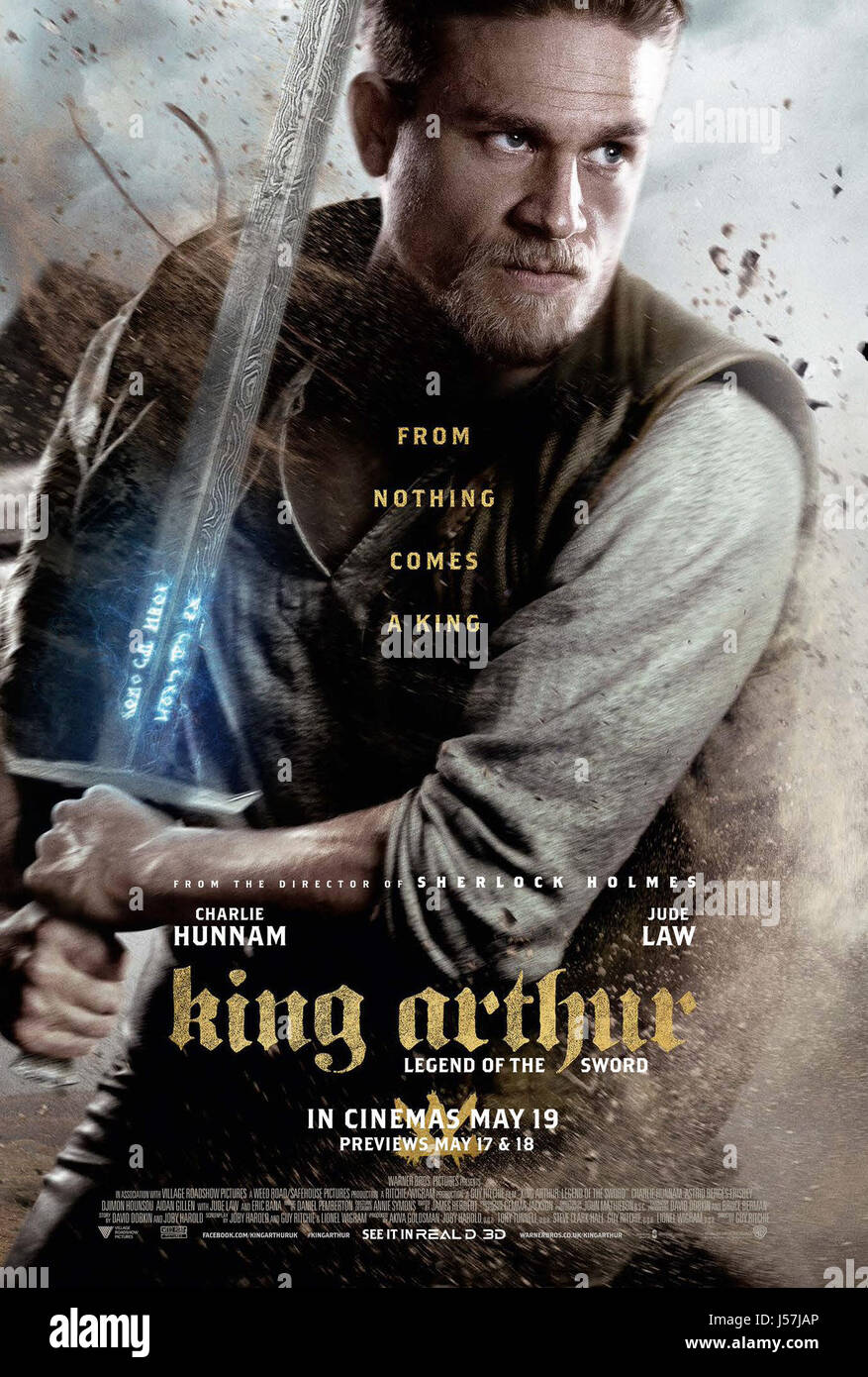 KING ARTHUR: LEGEND OF THE SWORD, British poster, Charlie Hunnam as ...