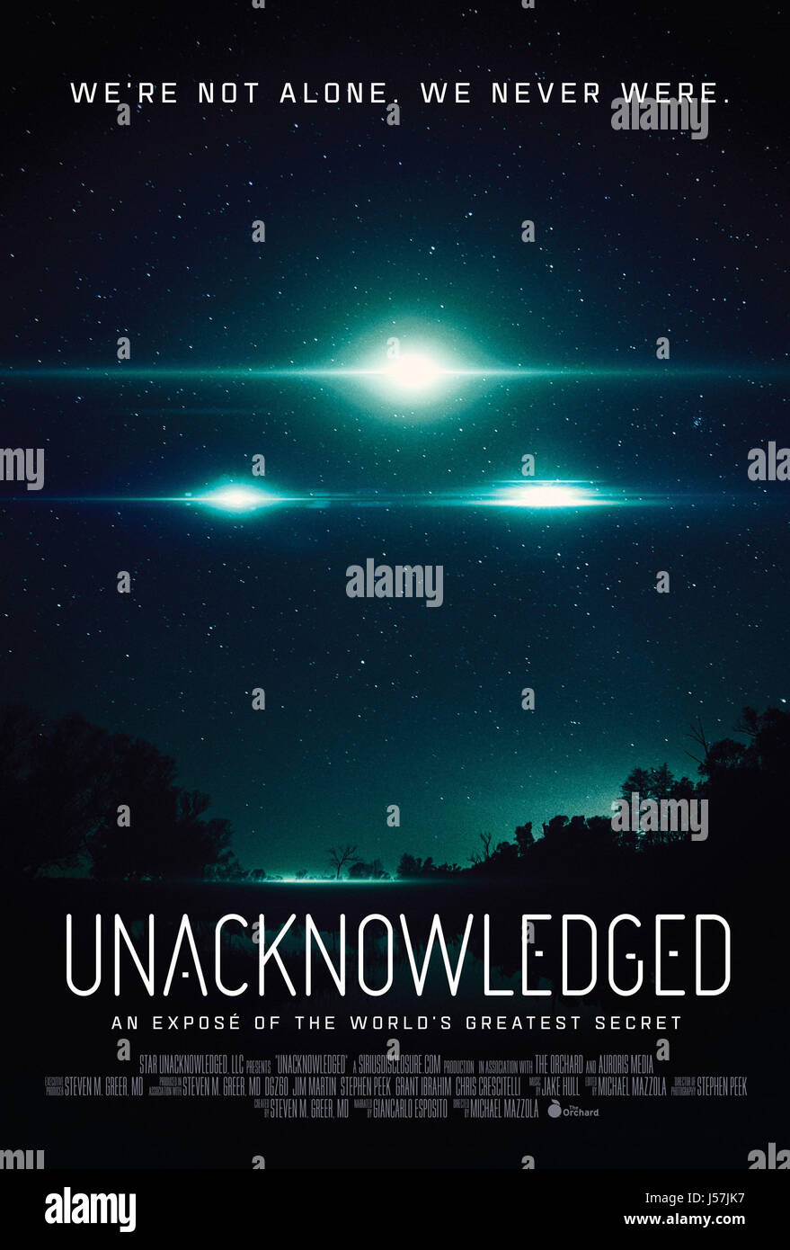 UNACKNOWLEDGED, US poster, 2017. © The Orchard /Courtesy Everett ...