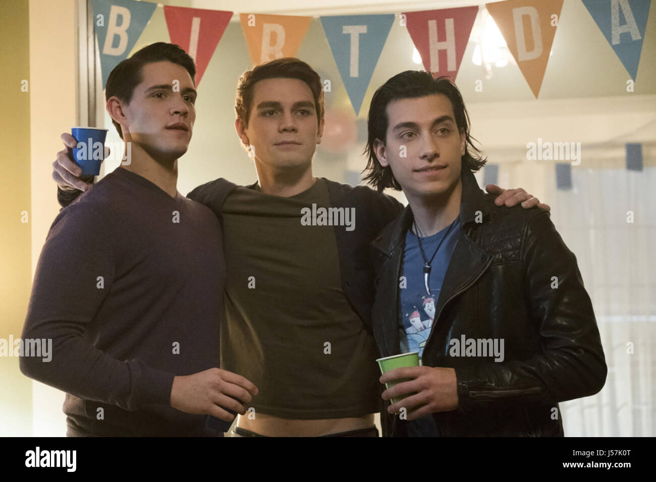 Riverdale L R Casey Cott Kj Apa As Archie Andrews Rob Raco In Chapter Ten The Lost