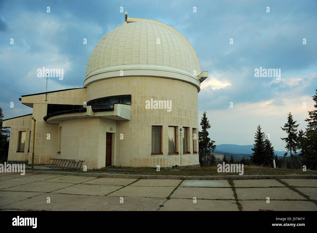 Observatory at sunset Stock Photo - Alamy