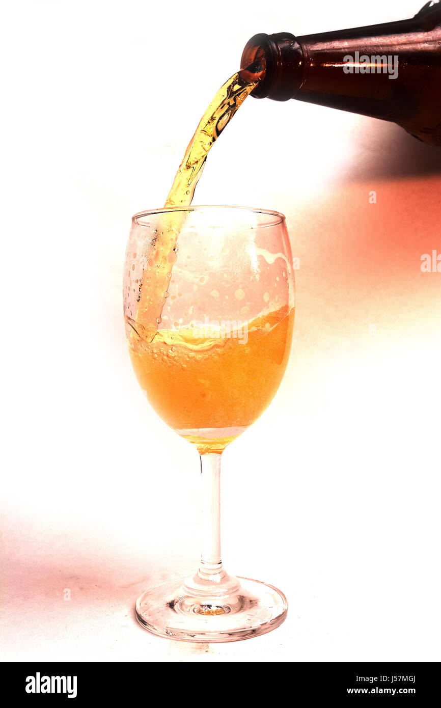 Pouring wine glass Stock Photo - Alamy