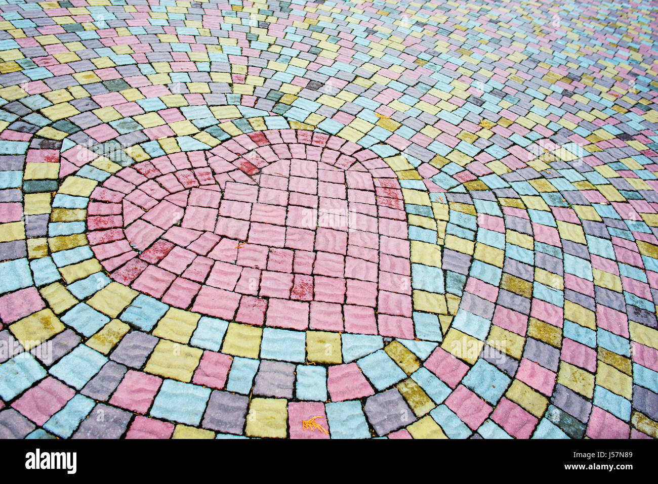 Heart lined with paving stones, background valentine Stock Photo - Alamy