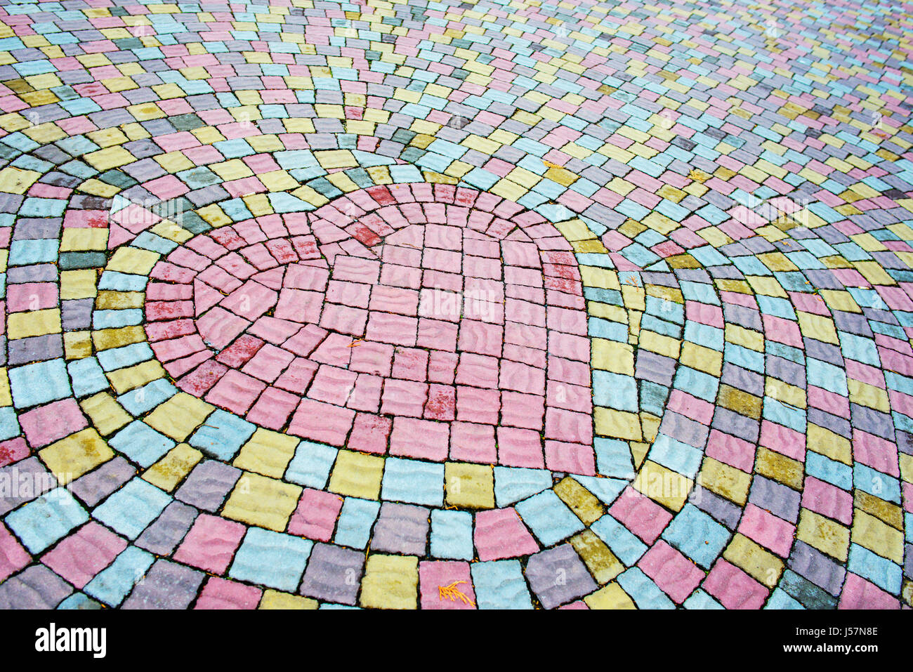 Heart lined with paving stones, background valentine Stock Photo - Alamy