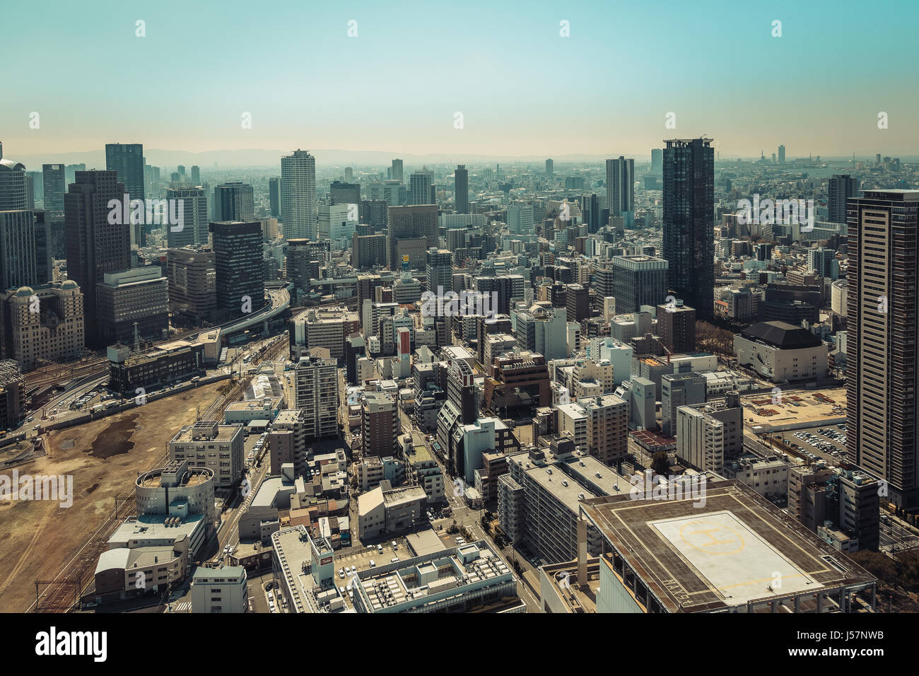 Osaka city aerial hi-res stock photography and images - Alamy