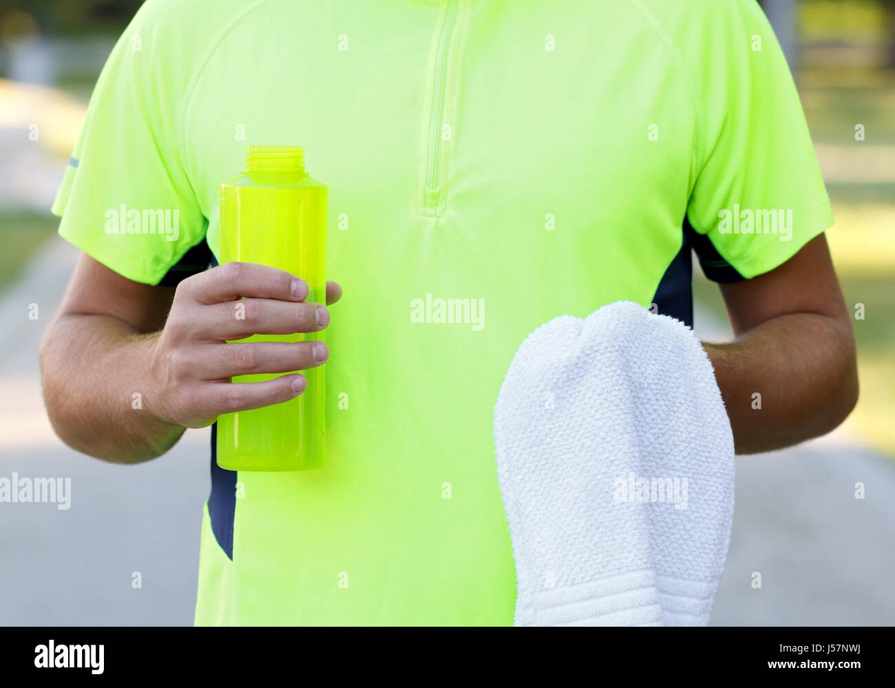 Picture of a healthy sport man after running Stock Photo - Alamy