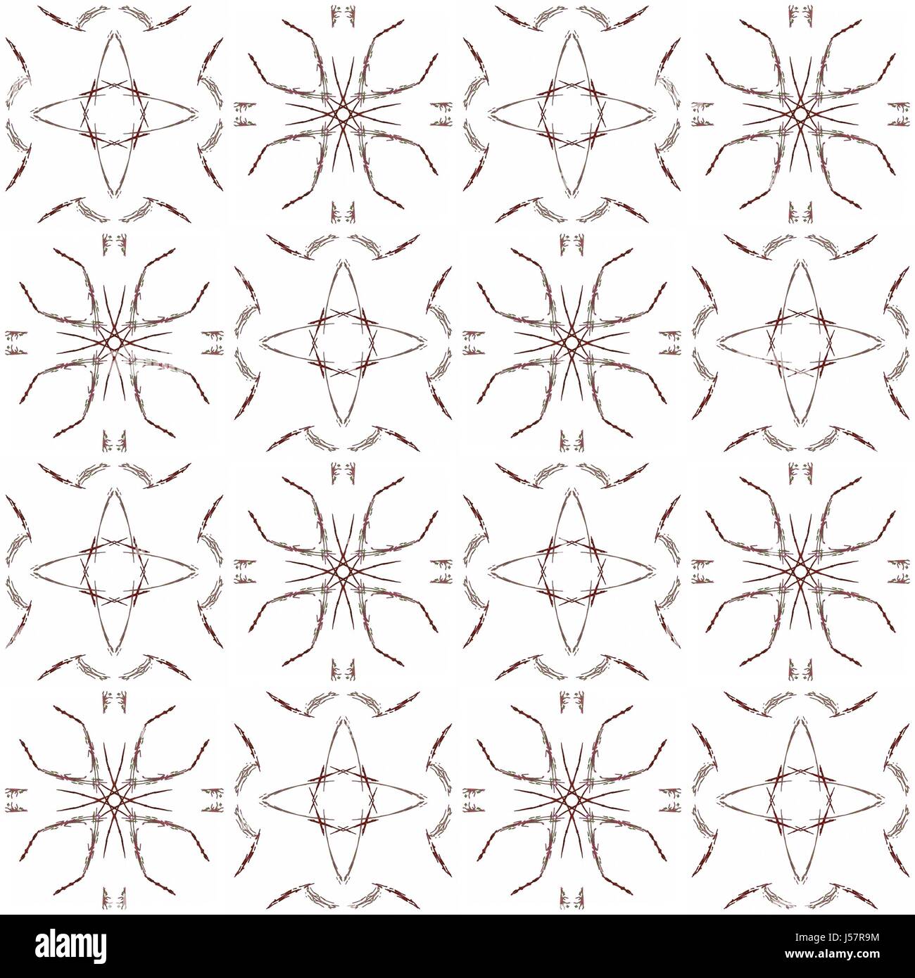 Seamless texture with 3D rendering abstract fractal maroon pattern on a ...