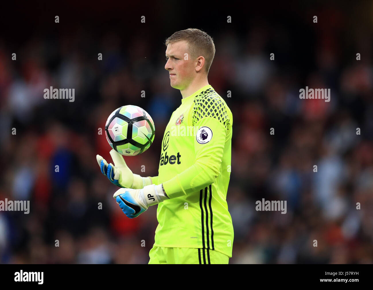 Sunderland goalkeeper Jordan Pickford during the Premier League match ...