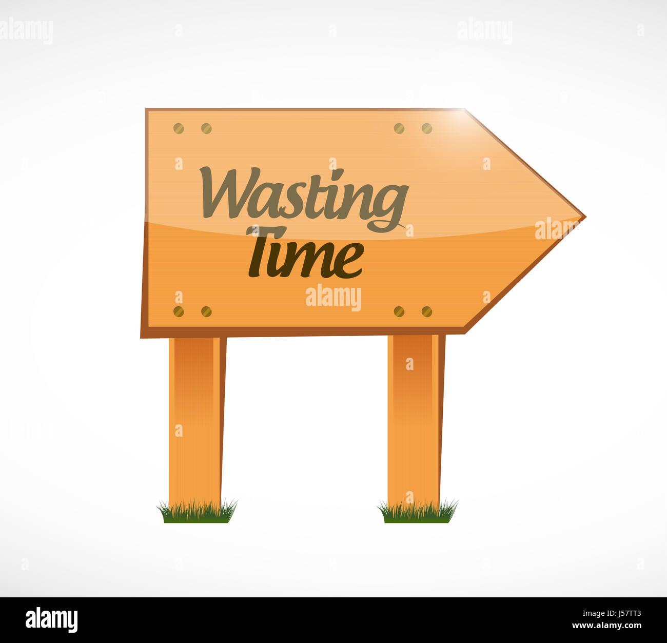 Stop wasting time sign hi-res stock photography and images - Alamy