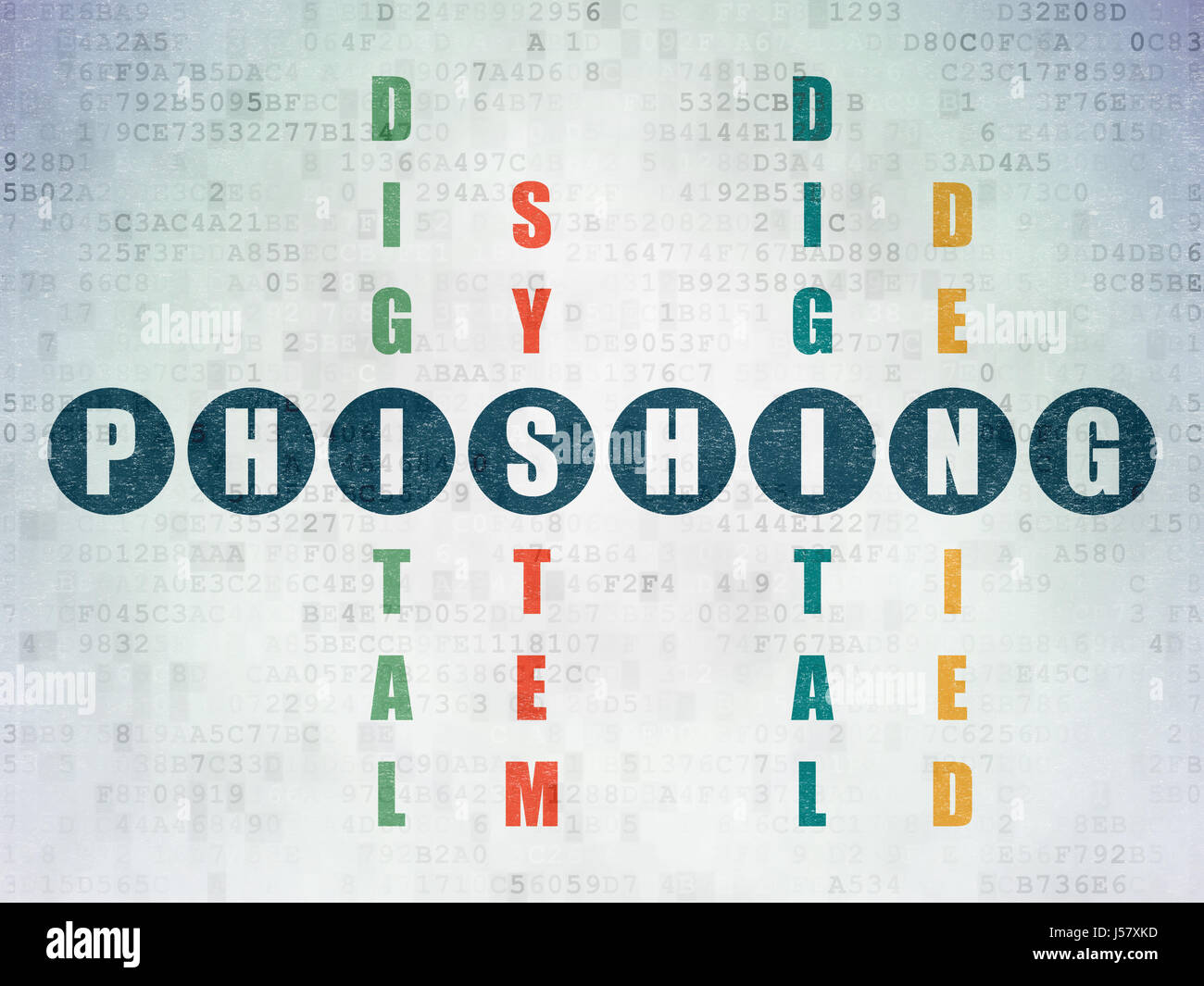 Privacy concept: Phishing in Crossword Puzzle Stock Photo - Alamy