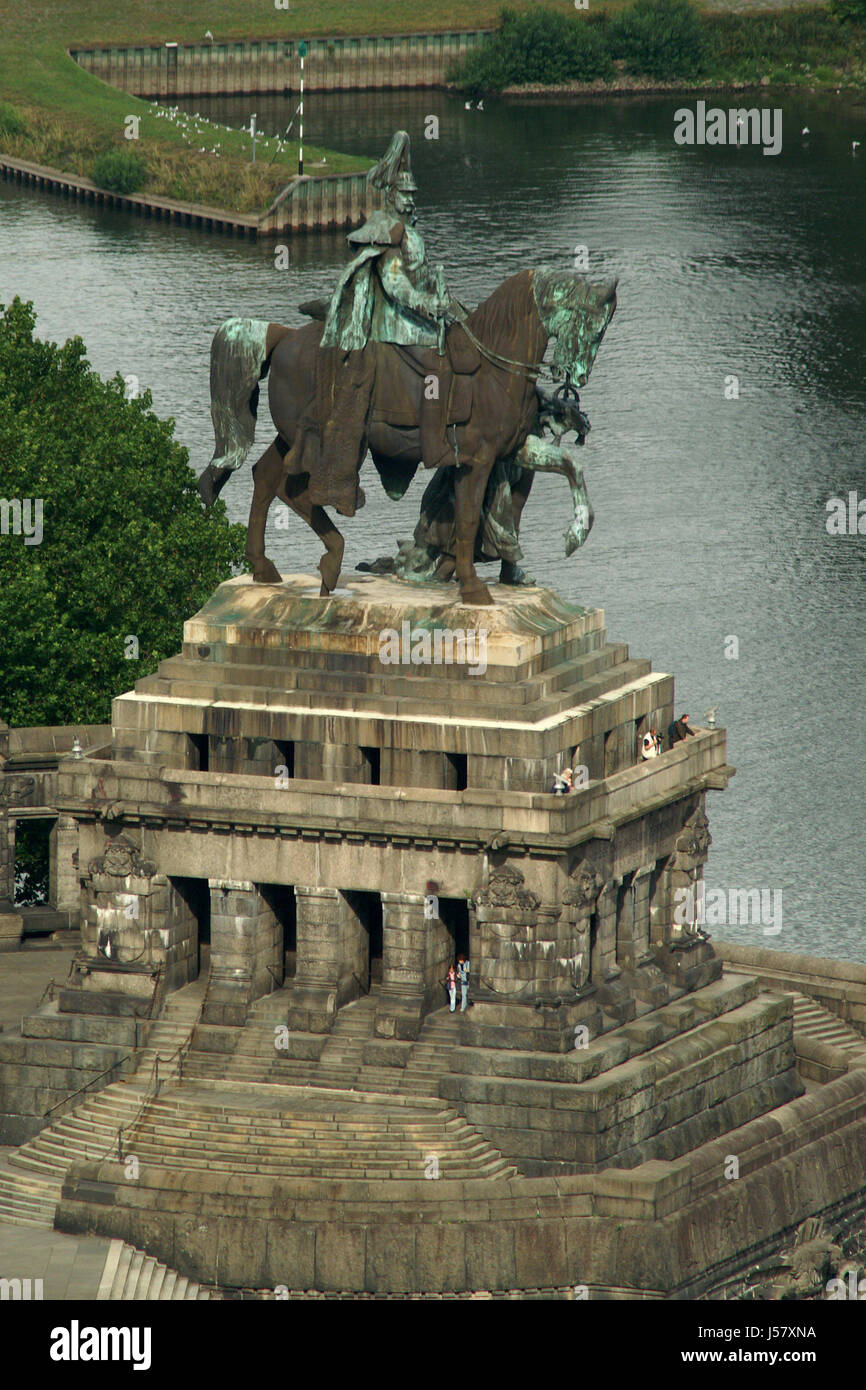 Monument kaiser wilhelm deutsches eck hi-res stock photography and ...