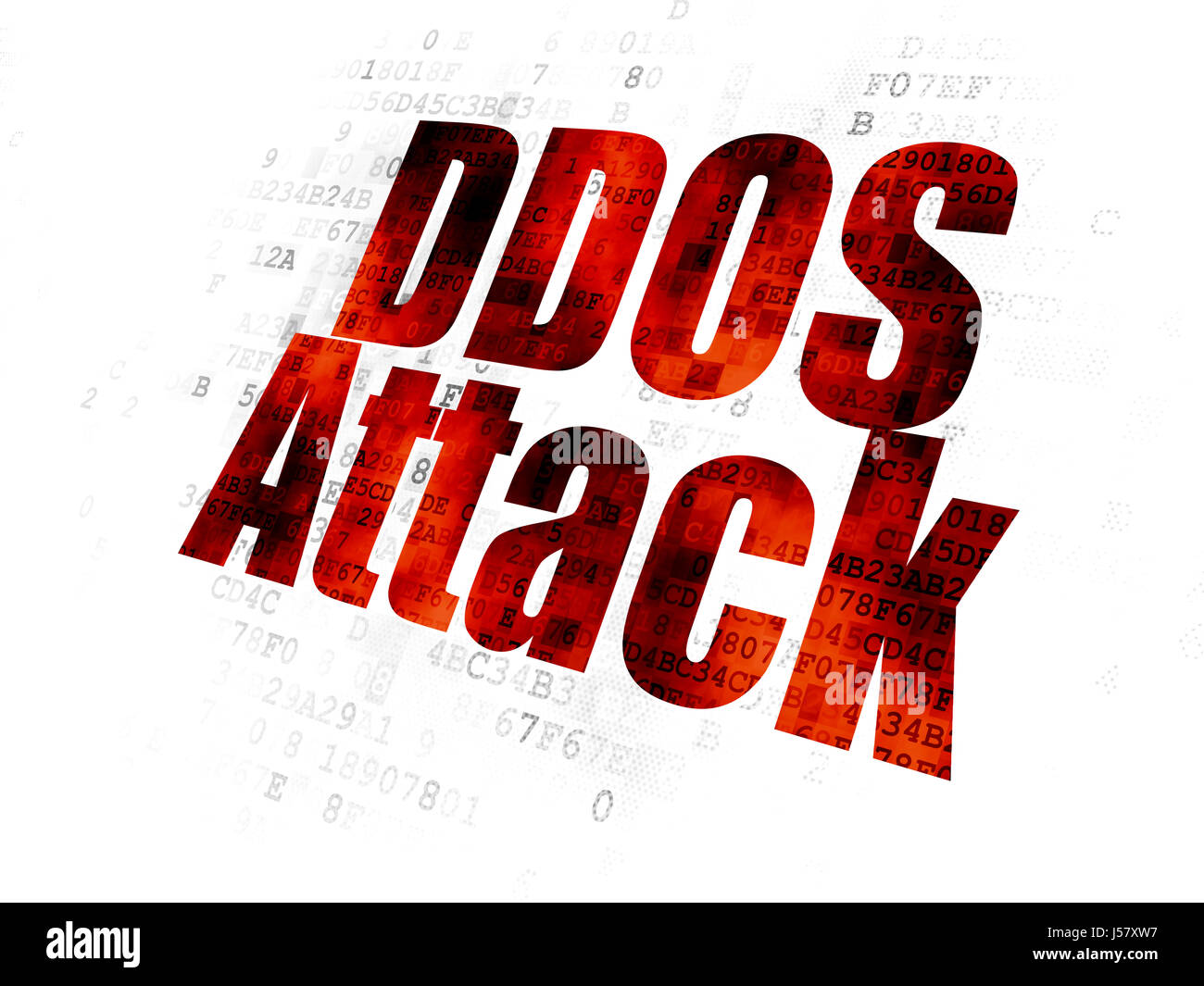 Protection concept: DDOS Attack on Digital background Stock Photo - Alamy