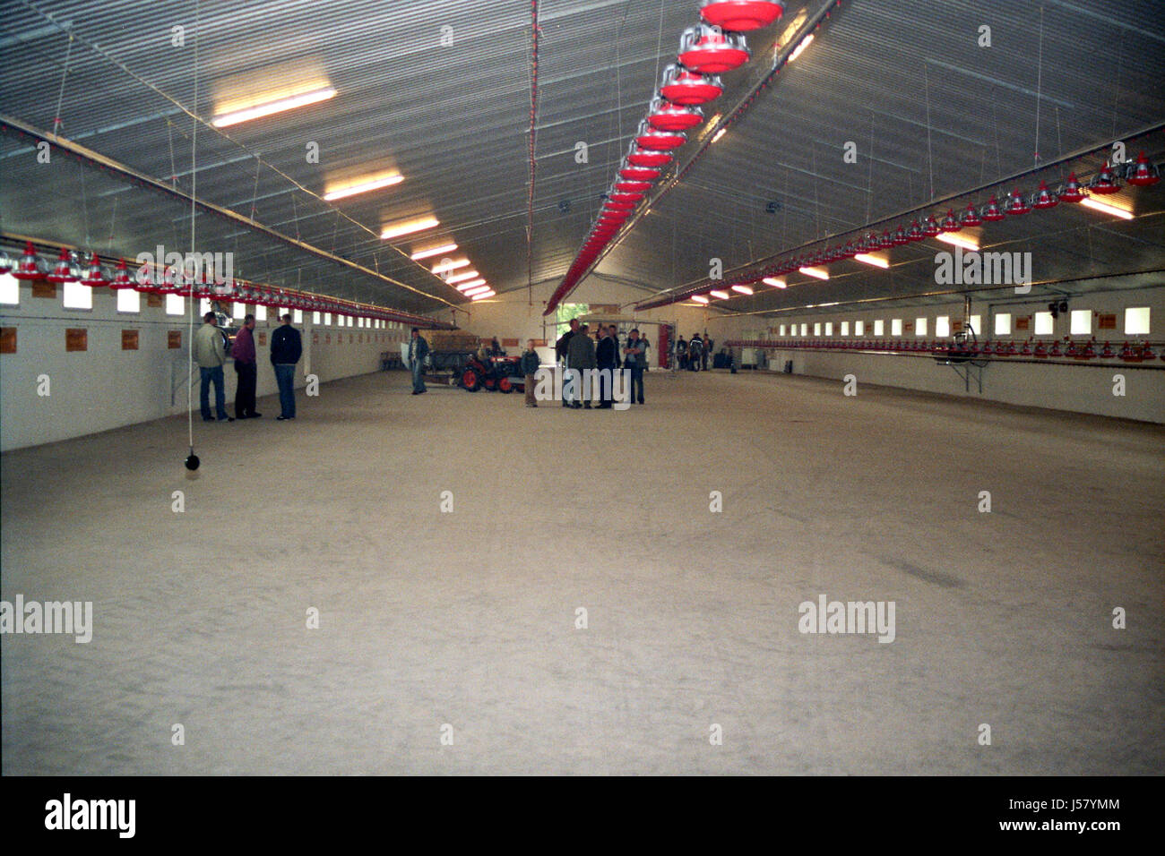 hall inside fodder stable poultry chicken trough hods stall chickens ...