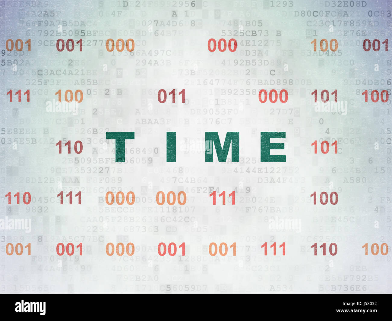 Timeline concept: Time on Digital Data Paper background Stock Photo - Alamy