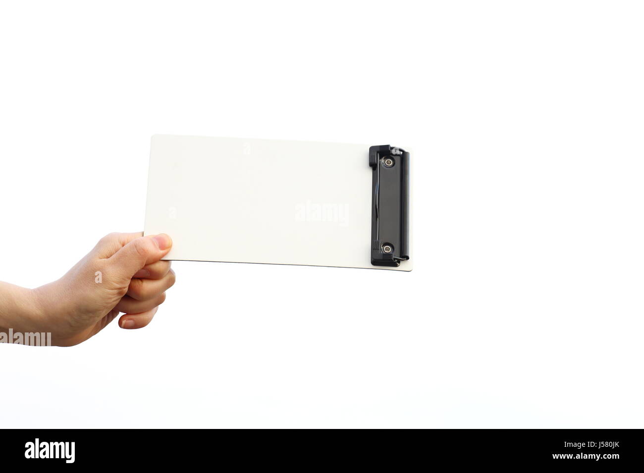 Woman Hand Holding Board Stock Photo - Alamy