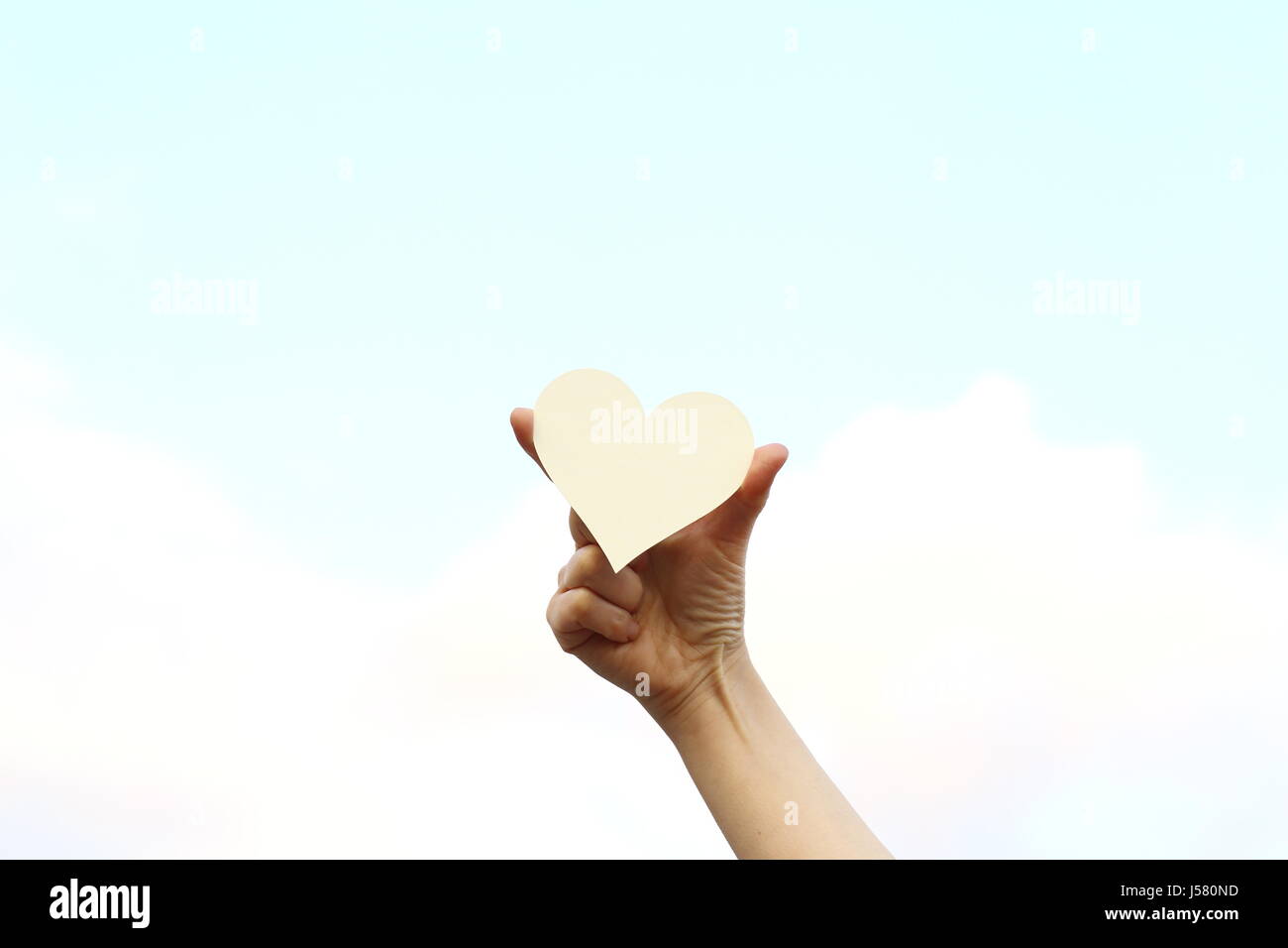 Woman Hand Holding Message Board Stock Photo - Alamy