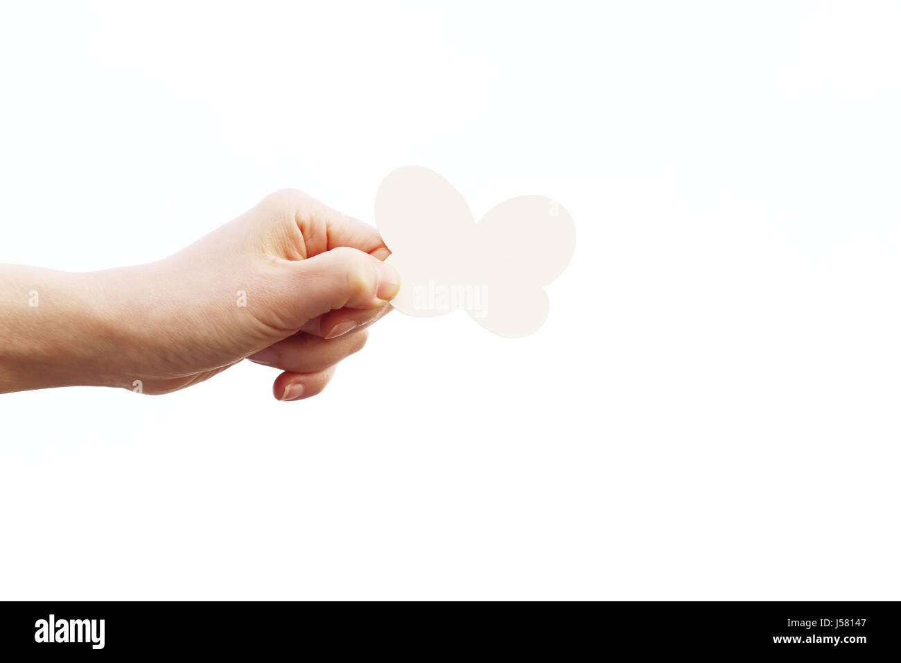 Woman Hand Holding Message Board Stock Photo - Alamy
