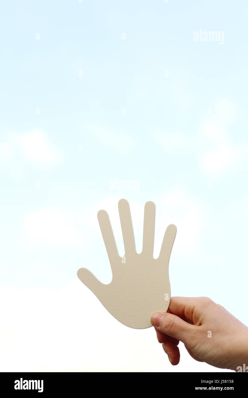 Woman Hand Holding Message Board Stock Photo - Alamy