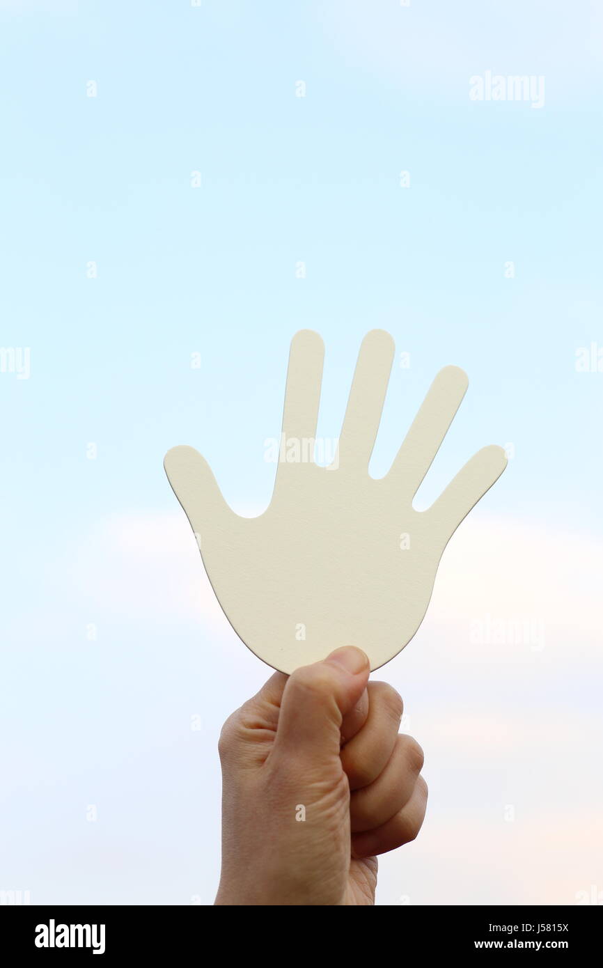 Woman Hand Holding Message Board Stock Photo - Alamy