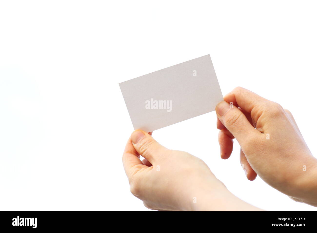 Hand holding business card hi-res stock photography and images - Alamy