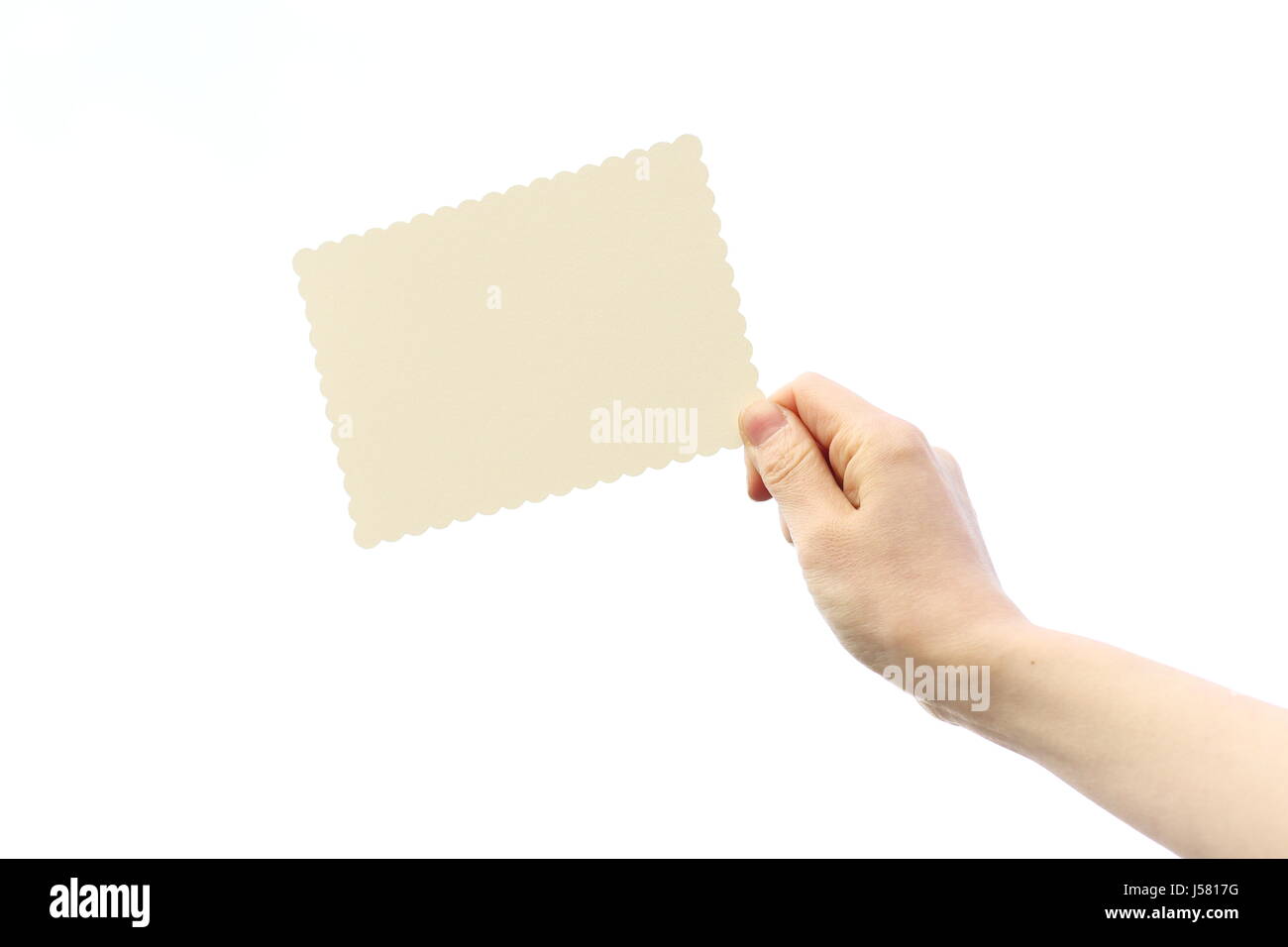 Woman Hand Holding Message Board Stock Photo - Alamy