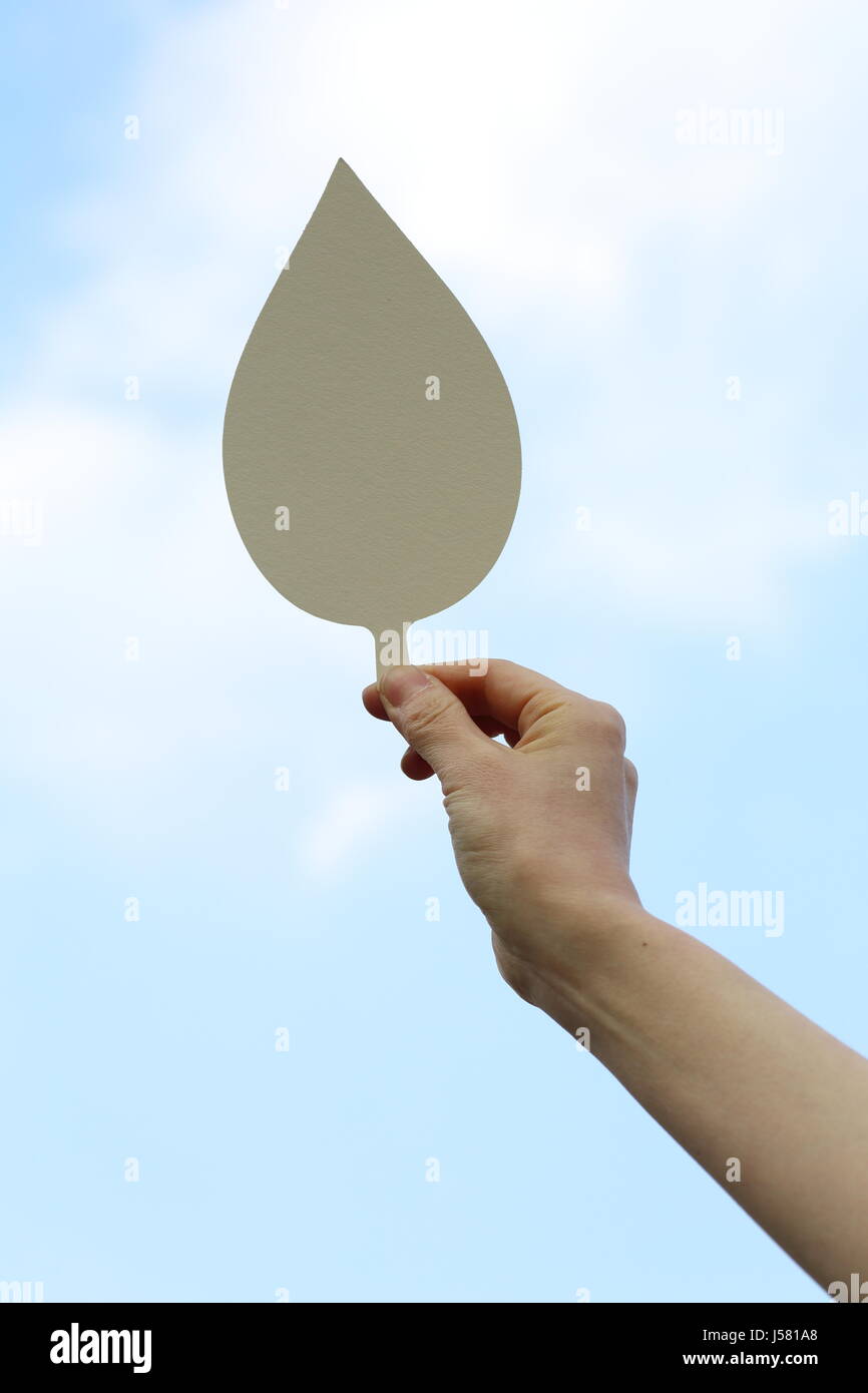 Woman Hand Holding Message Board Stock Photo - Alamy