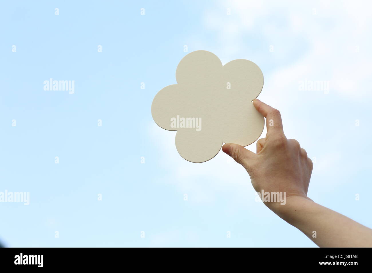 Woman Hand Holding Message Board Stock Photo - Alamy