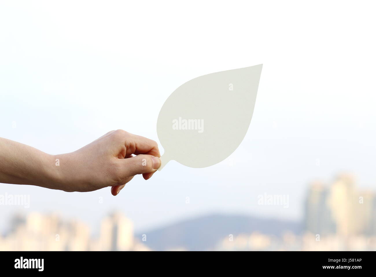 Woman Hand Holding Message Board Stock Photo - Alamy