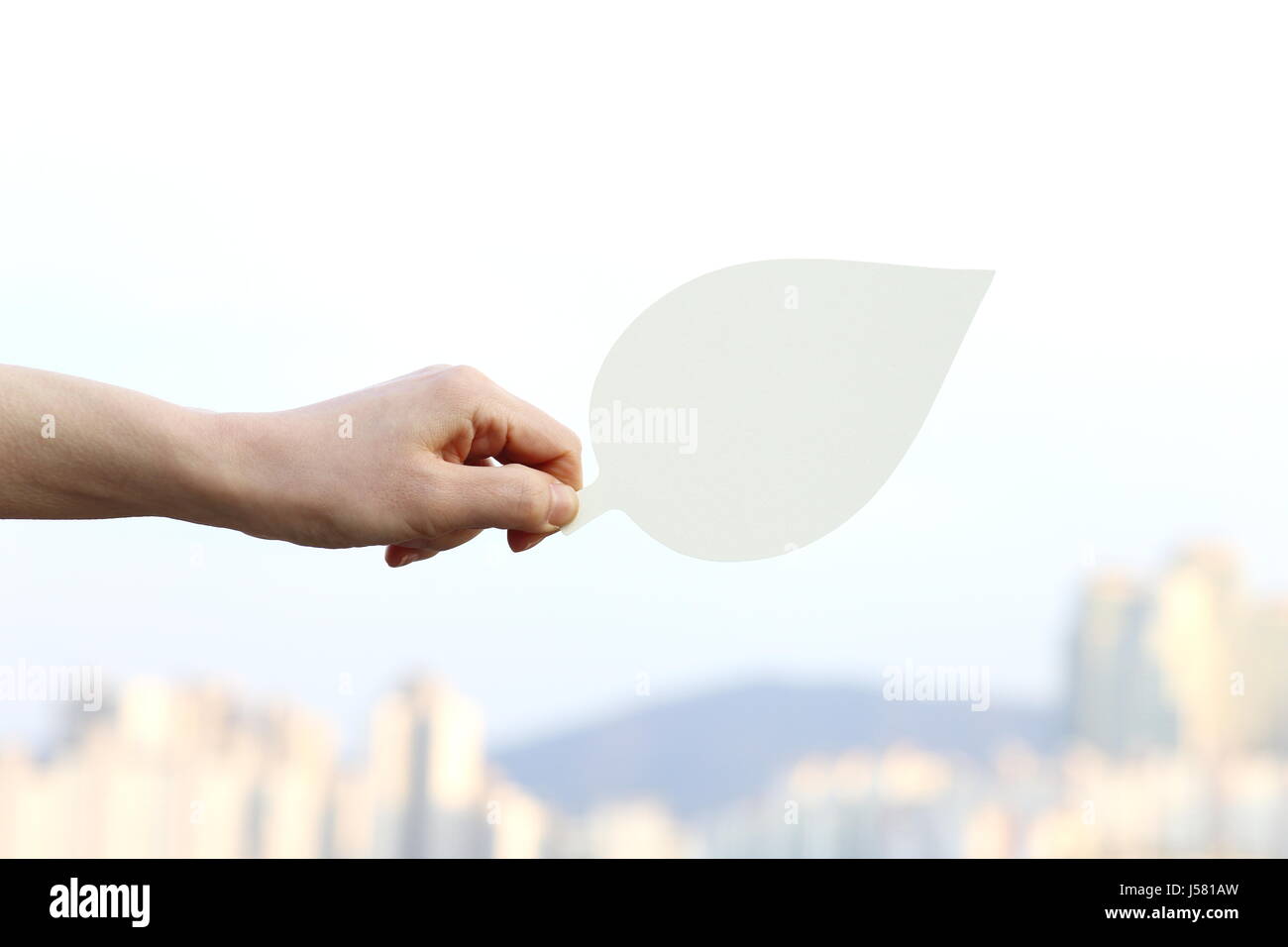 Woman Hand Holding Message Board Stock Photo - Alamy