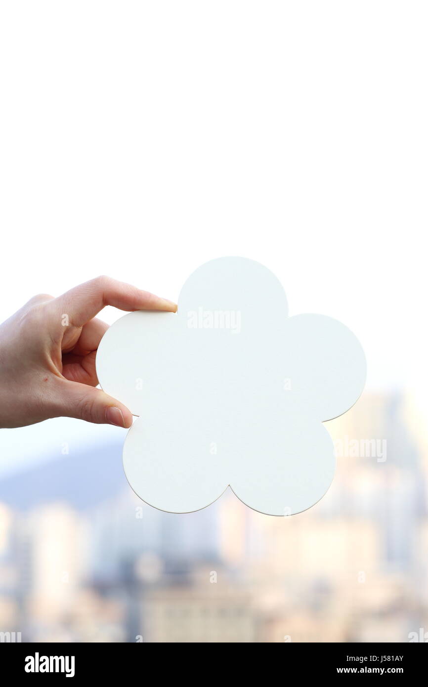 Woman Hand Holding Message Board Stock Photo - Alamy