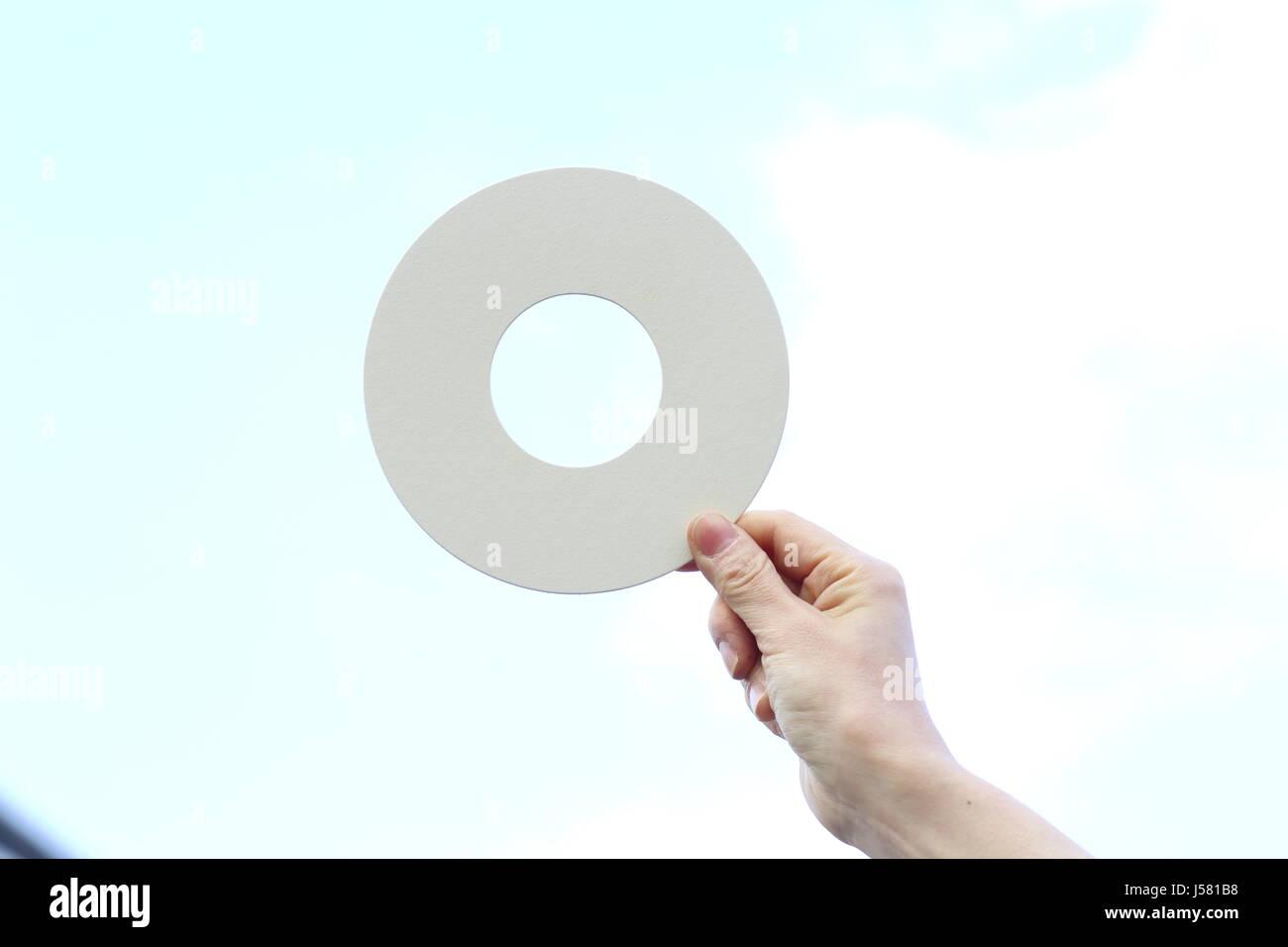 Woman Hand Holding Message Board Stock Photo - Alamy