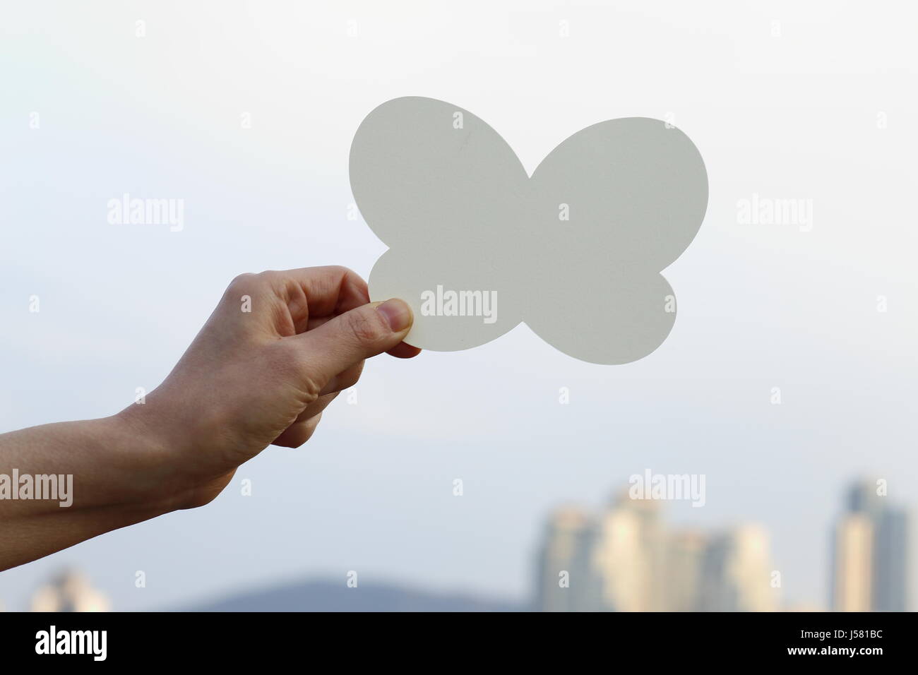Woman Hand Holding Message Board Stock Photo - Alamy