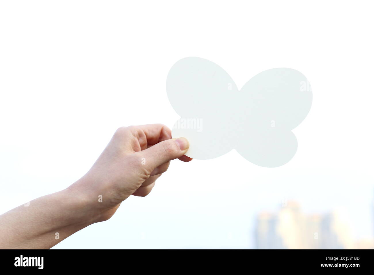 Woman Hand Holding Message Board Stock Photo - Alamy
