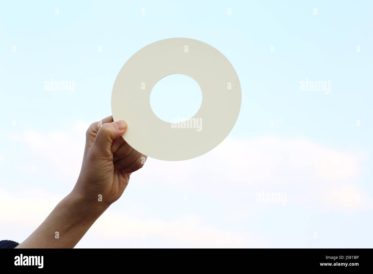 Woman Hand Holding Message Board Stock Photo - Alamy