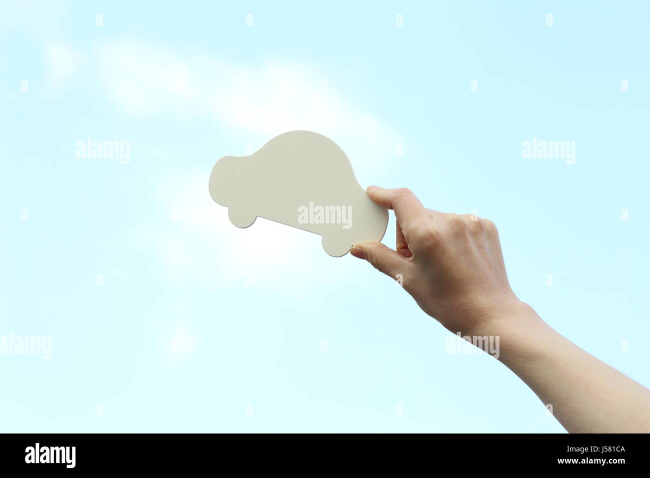 Woman Hand Holding Message Board Stock Photo - Alamy