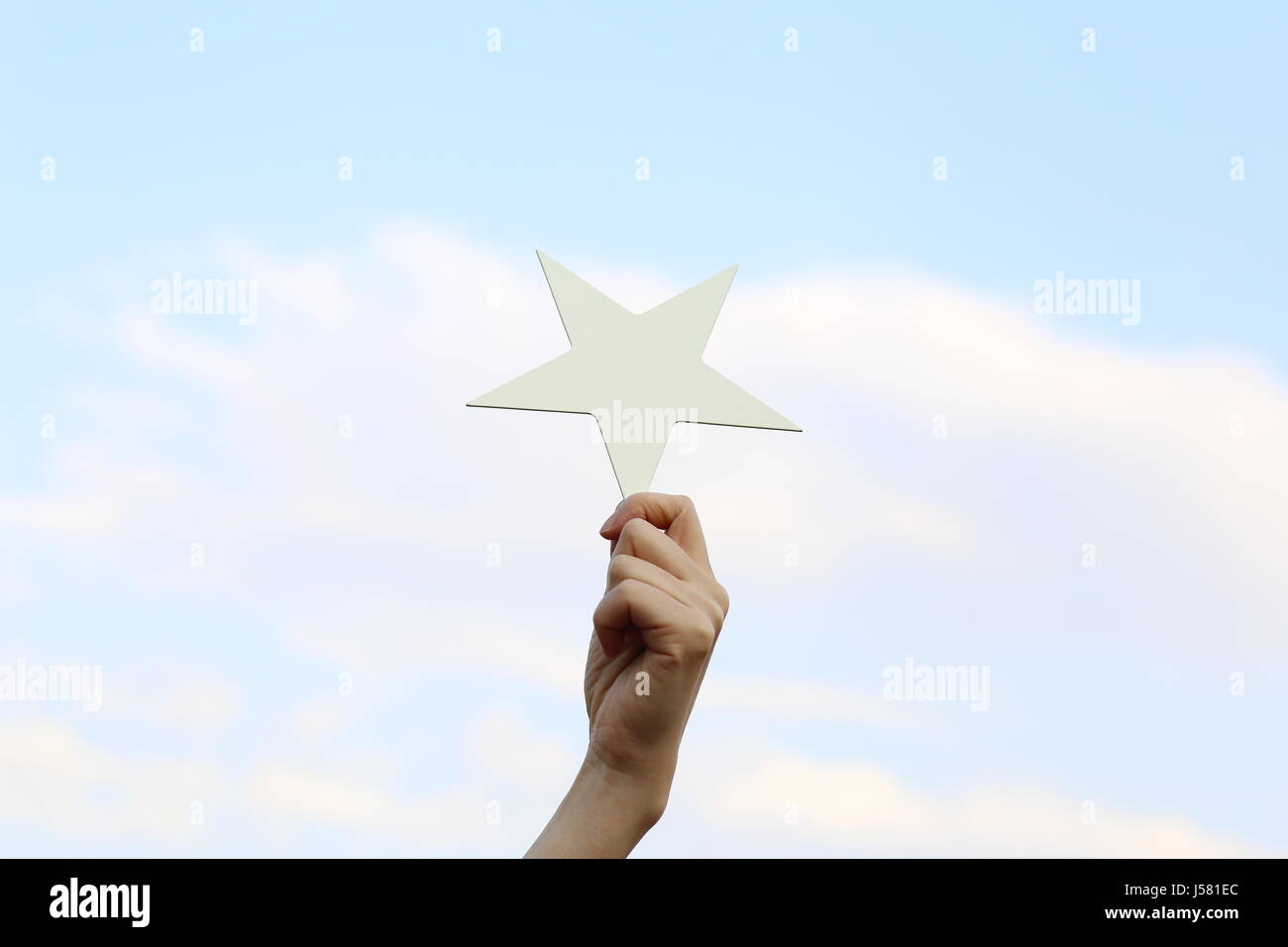 Woman Hand Holding Message Board Stock Photo - Alamy