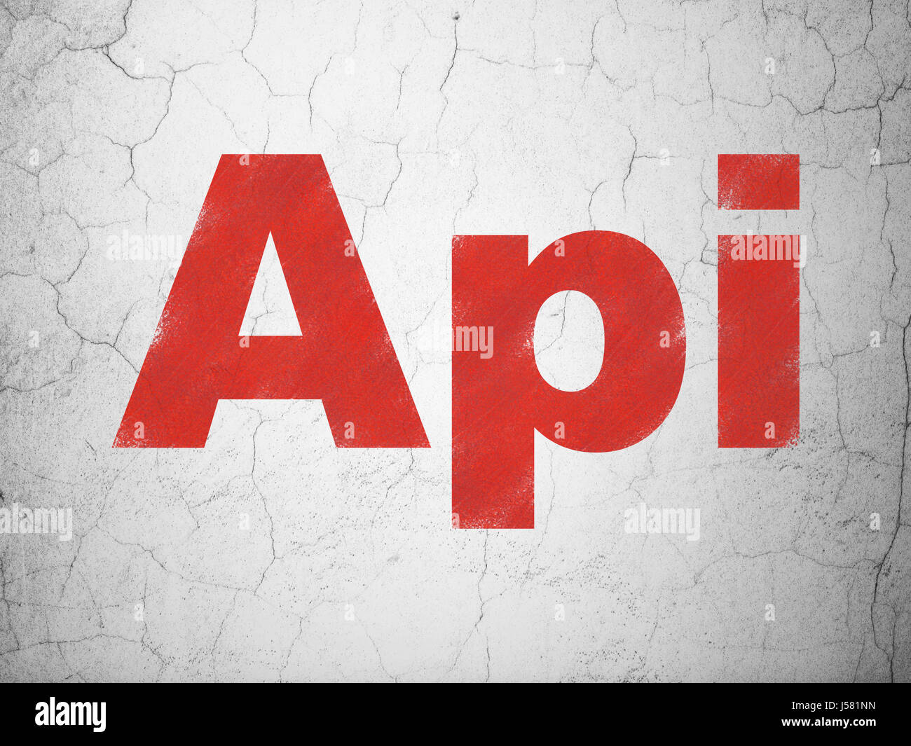 Programming concept: Api on wall background Stock Photo - Alamy