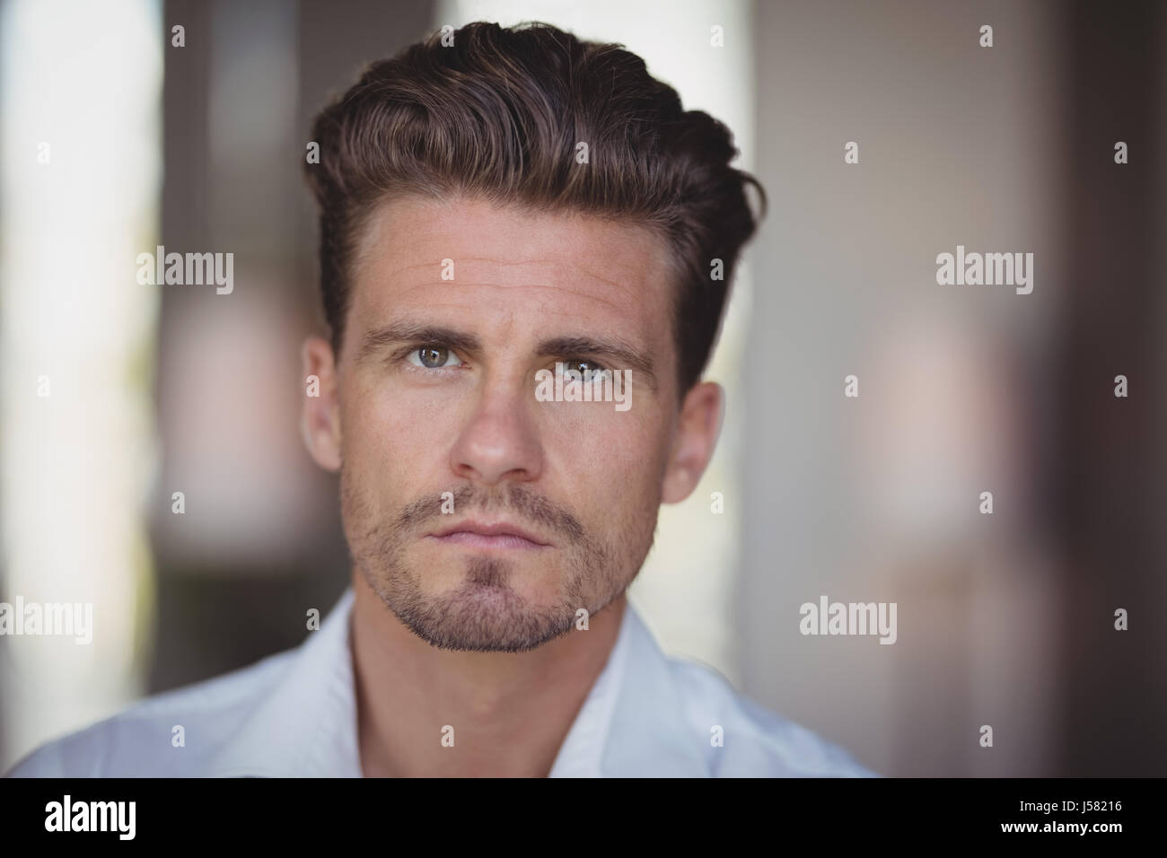 Close-up of handsome man in restaurant Stock Photo - Alamy