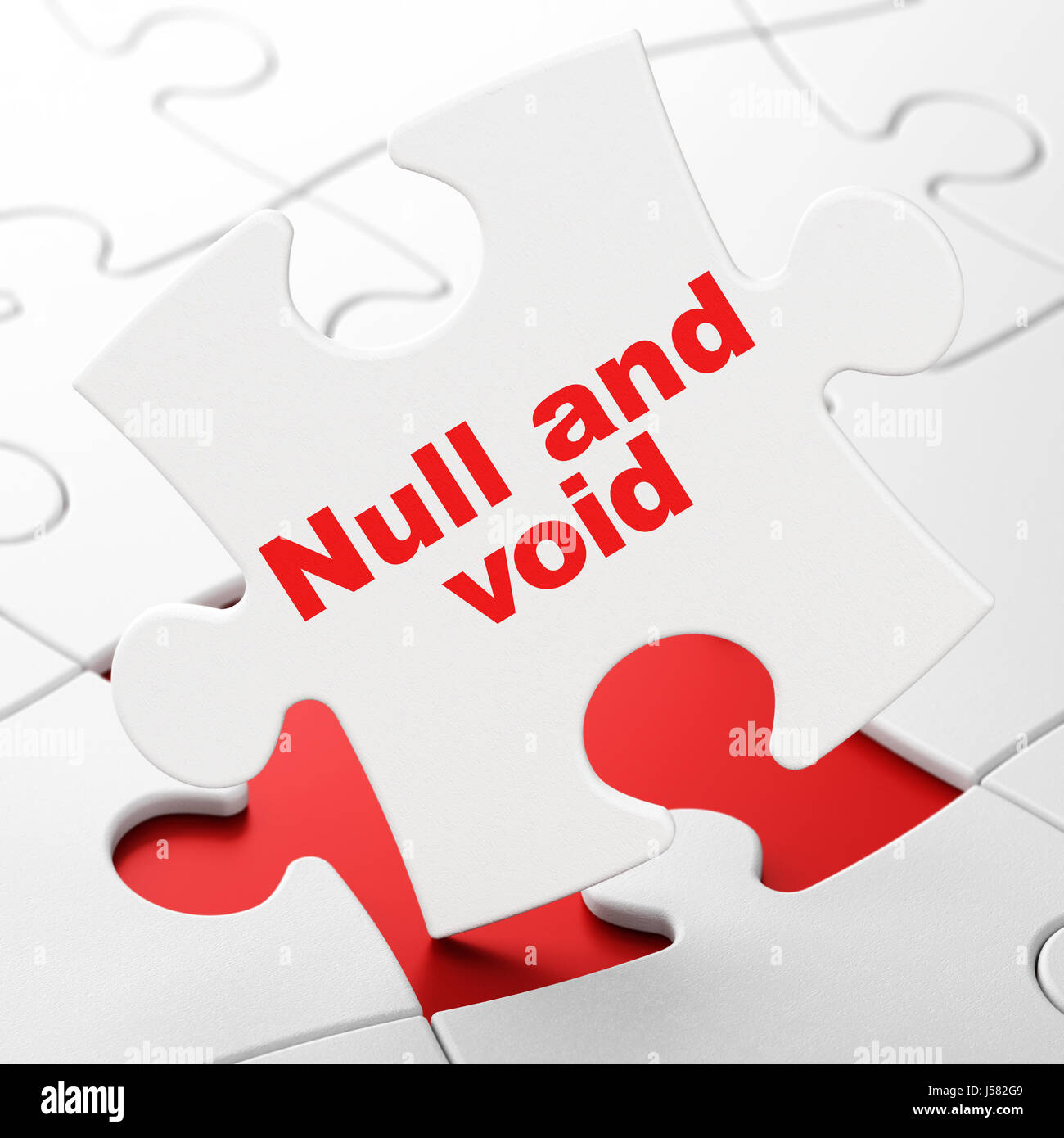 Law concept: Null And Void on puzzle background Stock Photo - Alamy