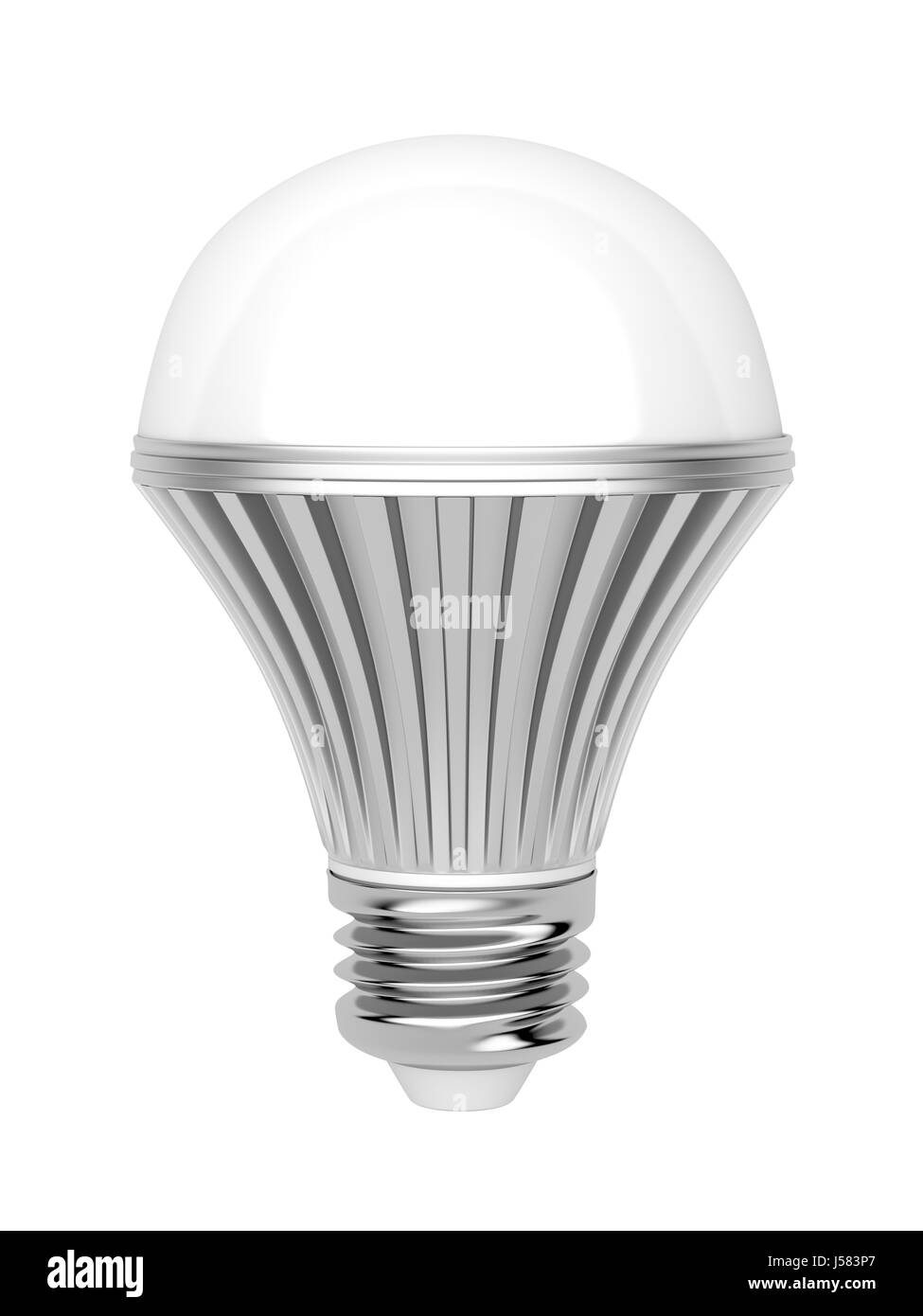 LED bulb on white background Stock Photo - Alamy