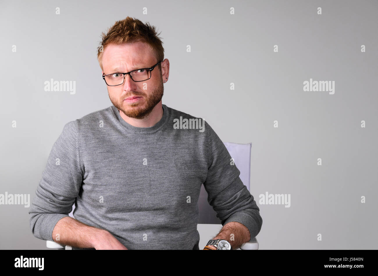 handsome bearded businessman Stock Photo - Alamy