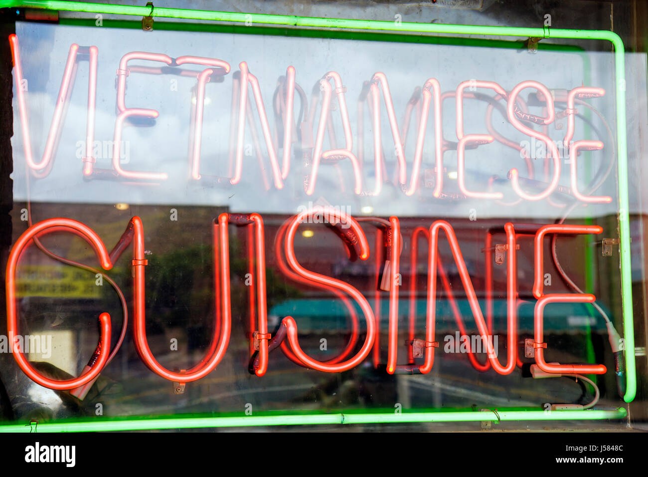 Vietnamese cuisine neon sign hi-res stock photography and images - Alamy