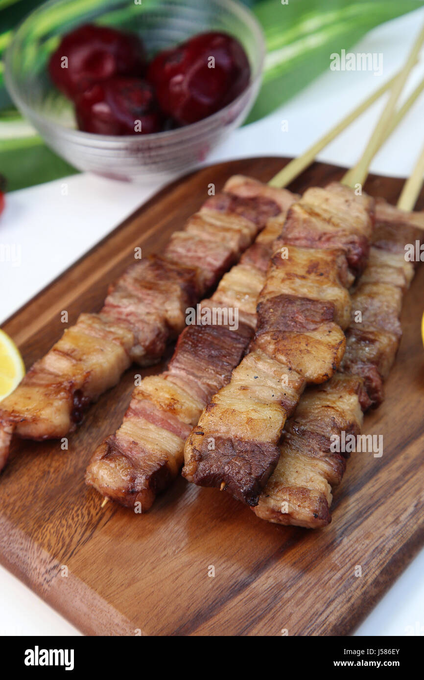 Beef skewer hi-res stock photography and images - Alamy