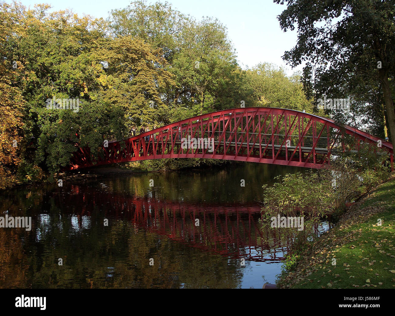 the red bridge Stock Photo - Alamy
